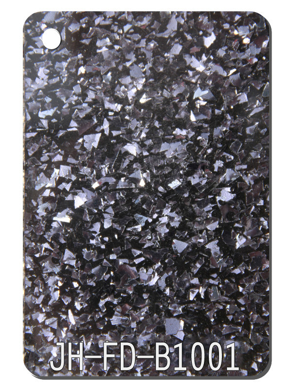 4ftx8ft Silver Black Glitter Acrylic Furniture Sheet Perspex Board Door ...