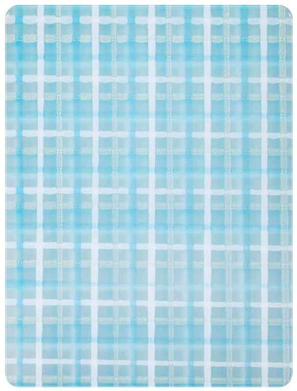 Blue Grid Plexiglass Pearl Acrylic Sheet 3mm Thick For Window Door Decor