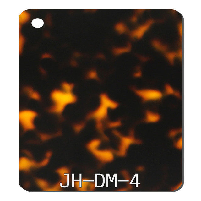 Decorative Tortoise Shell Acrylic Sheet Cut To Size 4.5mm Impact Resistant
