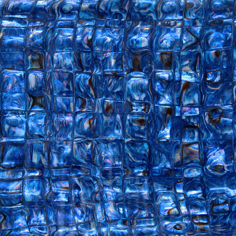 Glossy Blue Celluloid Plastic Sheet Strip Decorative Celluloid Ping ...