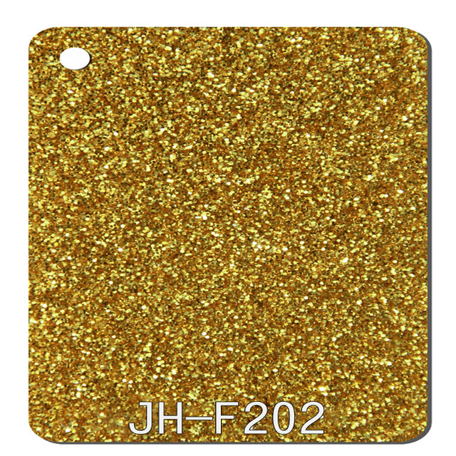 1/8 Inch Gold Glitter Acrylic PMMA Sheet 3mm Thin Clear Perspex Sheet