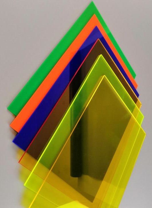 Colored Translucent Clear Perspex Sheet , PMMA Light Diffusing Acrylic ...